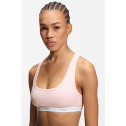 HUGO UNDERWEAR Damen Bralette, Gr. XXLrosa, Jersey, Obermaterial: 93% Baumwolle, 7% Elasthan, unifarben, Basic, BHs, Ringerr&uuml;cken, Unterbrustband mit
