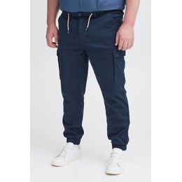 Blend Herren Cargohose "BHSellini Big & Tall"navy, Gr. XXXL, unifarben, Web, 98% Baumwolle, 2% Elasthan, Hosen, Klassische Cargohose Regular-Fit in