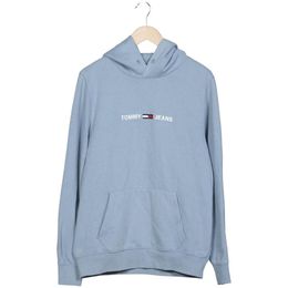 Tommy Jeans Kapuzenpullover Herren Gr&ouml;&szlig;e L Second Hand hellblau