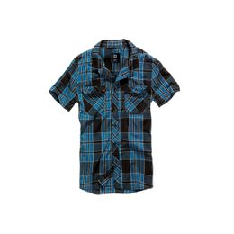 Langarmhemd Brandit "Brandit Herren Roadstar Shirt", Herren, Gr. 4XL, US-Größen, indigo checked, 100% Baumwolle, unifarben, normal, Hemden