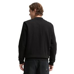 Herren Sweatshirtschwarz, Gr. XXL, Tom Tailor Denim, unifarben, Sweatware, Obermaterial: 60% Baumwolle, 40% Polyester, Sweatshirts, mit Rippb&uuml;ndchen