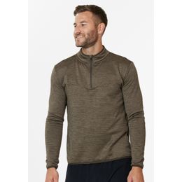 Endurance Herren Langarmshirt "LEDGER", braun, Gr. M, unifarben, 92% Polyester, 8% Elasthan, Shirts, mit sportlichen Funktionen