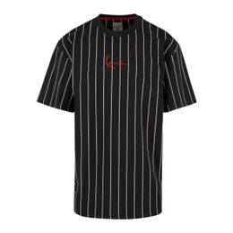 Karl Kani Damen T-Shirt "Karl Kani Herren"blk, wht, rot, Gr. XS, gestreift, 100% Baumwolle, Shirts