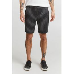 Chinoshorts Blend "BHAmur", Herren, Gr. M, US-Gr&ouml;&szlig;en, schwarz-wei&szlig; (charcoal mix), 79% Polyester, 19% Viskose, 2% Elasthan, regular fit kurz, Hosen Chinoshorts, Chino Shorts mit Nadelstreifen