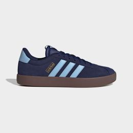 Herren Sneaker "VL COURT 3.0", adidas Sportswear, Gr. 42,5dunkelblau, clear sky, gold metallic, Leder, Synthetik, Schuhe, inspiriert vom Design des
