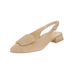 Paul Green Damen Riemchensandale "Paul Green Ballerinas Veloursleder", Gr. 39, braun, Veloursleder, Schuhe