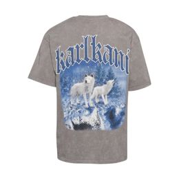 Karl Kani Herren T-Shirt "Karl Kani Unisex"grau, Gr. XXS, bedruckt, 100% Baumwolle, Shirts