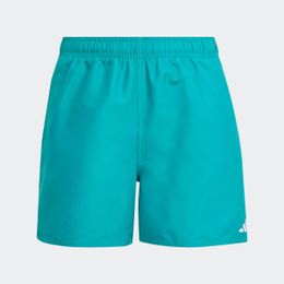 Kinder Badeshorts "SOLID SHORTS BY", wei&szlig;, Gr. 140, adidas Performance, Web, Obermaterial: 100% Polyester, Badehosen