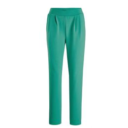 GOLDNER Damen Schlupfhose "Kurzgr&ouml;&szlig;e Weite Schlupfhose SARA in Krepp-Qualit&auml;t", gr&uuml;n, Gr. 21, Obermaterial: 95% Polyester PES. 5% Elasthan EL., Hosen