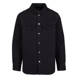Brandit Damen Langarmhemd "Brandit Brandit Men Heavy Twill Shirt"schwarz, Gr. XXL, unifarben, 100% Baumwolle, Hemden