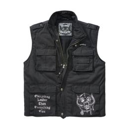 Brandit Herren Steppweste "Brandit Herren Mot&ouml;rhead Ranger Vest"schwarz, Gr. 6XL, 80% Polyester, 20% Baumwolle, Westen