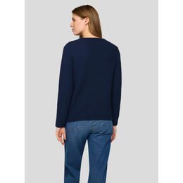 Rabe Damen Strickpulloverpazifik, Gr. 42, unifarben, Strick, Obermaterial: 52% Polyester, 42% Baumwolle, 6% sonstige Fasern, Pullover, in