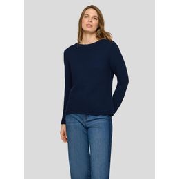 Rabe Damen Strickpulloverpazifik, Gr. 40, unifarben, Strick, Obermaterial: 52% Polyester, 42% Baumwolle, 6% sonstige Fasern, Pullover, in