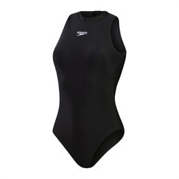 Speedo Damen Badeanzug "HYST FLEX AF", schwarz-weiß, Gr. 40, Obermaterial: 80% Polyamid, 20% Elasthan, Badeanzüge, mit Rücken-Reißverschluss für