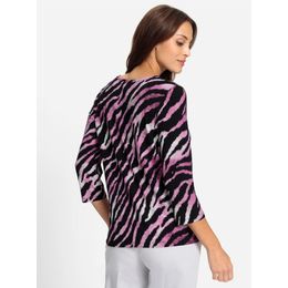 Lady Damen Print-Shirt "Print-Shirt", rot, Gr. 44, bedruckt, gemustert, mehrfarbig, 95% Viskose, 5% Elasthan, Shirts