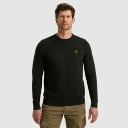 PME-Legend Strickpullover PME LEGEND, Herren, Gr. 4XL, schwarz, Strick, Obermaterial: 100% Baumwolle, unifarben, regular fit h&uuml;ftbedeckend, Rundhals, Flachstrickb&uuml;ndchen, Pullover Strickpullover, mit Strick-Muster