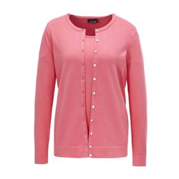 GOLDNER Damen Strickpullover "Kurzgr&ouml;&szlig;e Figurnahes Twin-Set aus Pima-Baumwolle", rosa, Gr. 23, Obermaterial: 100% Baumwolle CO., Pullover