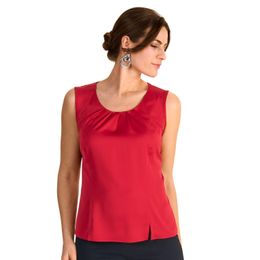 Damen Shirttop, rot, Gr. 46, HERMANN LANGE Collection, Obermaterial: 100% Polyester, Tops, mit Seitenschlitz