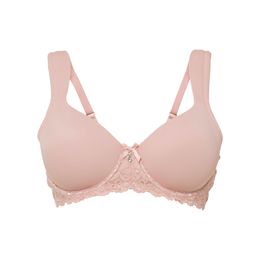 bonprix Damen Schalen-BH "Schalen-BH mit gepolsterten Tr&auml;gern", Gr. 75, beige, Obermaterial: 80% Polyamid, 20% Elasthan. Futter: 100% Polyester.