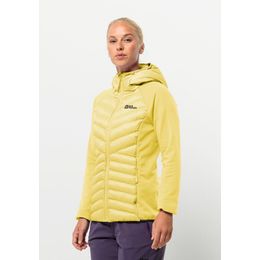 Jack Wolfskin Damen Hybridjacke "ROUTEBURN PRO HYBRID W"lemonice, Gr. L, Oberstoff: 100% POLYESTER; Kontrastmaterial 1: 93% POLYESTER, 7% ELASTHAN;