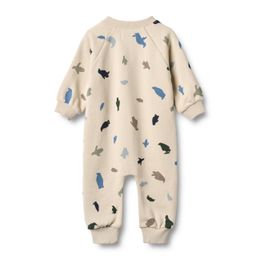 Wheat M&auml;dchen Jumpsuit "Wheat Jumpsuit L/S Lilo"sanftes wei&szlig; penguins, Gr. 62, 100% Baumwolle (Bio), Overalls