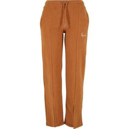 Karl Kani Damen Jogginghose "Karl Kani Damen"honey braun, Gr. XS, 60% Polyester, 40% Viskose, Hosen