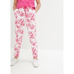 bonprix Kinder Jerseyhose, rosa, Gr. 140, Obermaterial: 100% Baumwolle, Hosen, Jersey-Hose aus reiner Baumwolle