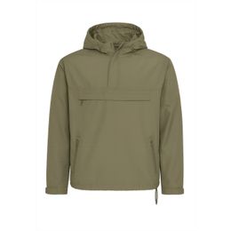 Anorak Brandit "Brandit Herren Fleece Pull Over Windbreaker", Damen, Gr. 4XL, olive, 100% Polyester, mehrfarbig, normal, ohne Ausschnitt, Jacken
