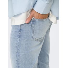 Only & Sons ONLY & SONS Herren Slim-fit-Jeans "ONSLOOM SLIM BOX PIM DNM MU OTL"light blau denim, Gr. 31, Abriebeffekte, Denim/Jeans, Obermaterial: 50% Baumwolle,
