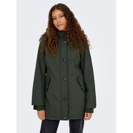 Only Damen Parka "ONLOLIVIA LIFE PARKA COAT CS OTW", gr&uuml;n, Gr. S, unifarben, Web, Obermaterial: 100% Polyester, Jacken