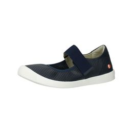 Softinos Damen Riemchenballerina "Softinos Ballerinas Leder", Gr. 37navy, Leder, Schuhe