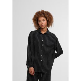 Urban Classics Bluse Damen Gr&ouml;&szlig;e L schwarz / wei&szlig;