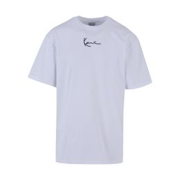 Karl Kani Herren Kurzarmshirt "Karl Kani Herren KM232-032-2 KK Small Signature Print Tee"wei&szlig;, Gr. M, bedruckt, 100% Baumwolle, Shirts