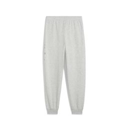 Puma Jungen Trainingshose "ESS LOGO LAB EXECUTION SWEATPANTS TR B", grau, Gr. 140, bedruckt, Sweatware, Obermaterial: 68% Baumwolle, 32% Polyester,