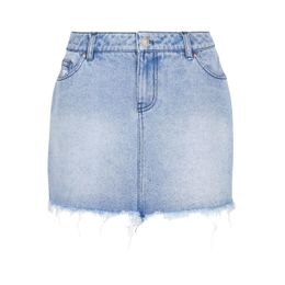 Karl Kani Damen Sommerrock "Karl Kani Damen Karl Kani OG Old English Denim Skirt"vintage indigo, Gr. M, unifarben, 100% Baumwolle, R&ouml;cke