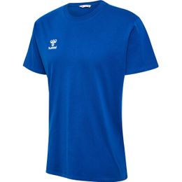 Hummel Herren T-Shirt "HMLGO 2.0 T-SHIRT S/S", blau, Gr. XXXL, Obermaterial: 100% Baumwolle, Shirts