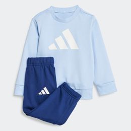 M&auml;dchen Trainingsanzug "I BL FT JOG 240", blau, Gr. 62, adidas Sportswear, Obermaterial: 70% Baumwolle, 30% Polyester, Sportanz&uuml;ge