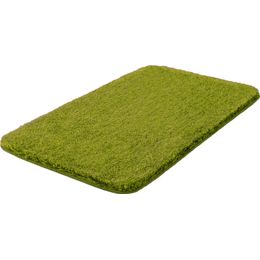 Badematte Grund, H:27mm, gr&uuml;n, Polyacryl, Badematten, "Melange", besonders dichter Flor