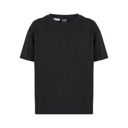 Urban Classics M&auml;dchen T-Shirt "Urban Classics Girls Oversized Boyfriend Tee 2-Pack"schwarz, wei&szlig;, Gr. 122, unifarben, 100% Baumwolle, Shirts