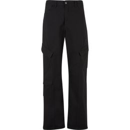Karl Kani Damen Cargohose "Karl Kani OG K Slanted Pocket Cargo Pants"schwarz, Gr. S, unifarben, 100% Baumwolle, Hosen