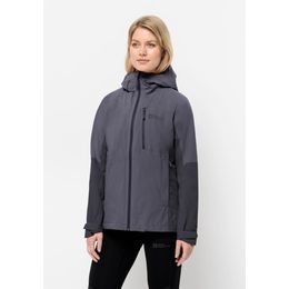 Jack Wolfskin Damen Funktionsjacke "EAGLE PEAK 2L JKT W"dolphin, Gr. XS, OBERSTOFF 100% POLYESTER FUTTER 100% POLYESTER, Jacken