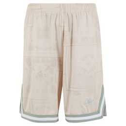Karl Kani Damen Shorts "Karl Kani Varsity Paisley Mesh Shorts"sand, schwarzsand, Gr. M, 100% Polyester, Hosen