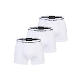 Emporio Armani Herren Boxershorts "Boxershort CORE LOGOBAND 3er Pack", Gr. M, wei&szlig;, Obermaterial: 95% Baumwolle CO. 5% Elasthan EL., Unterhosen