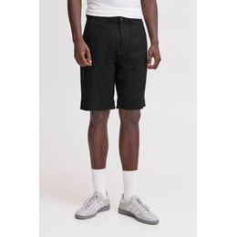 Blend Herren Shorts "BHBILLY Shorts", schwarz, Basic, Gr. S, unifarben, 55% Leinen, 45% Viskose, Hosen, Casual Shorts aus Leinenmix