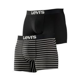 Levi's LEVI'S Herren Boxer, Gr. XXL, schwarz, Obermaterial: 95% Baumwolle, 5% Elasthan, bedruckt, gestreift, unifarben, Unterhosen, mit elastischem