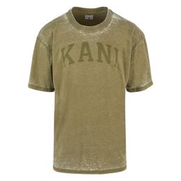 Karl Kani Herren T-Shirt "Karl Kani Karl Kani Serif Burnout Tee"olive, Gr. XL, bedruckt, 60% Polyester, 40% Baumwolle, Shirts