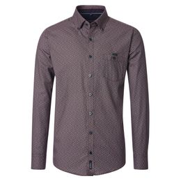 Casamoda Damen Langarmhemd "Casamoda Freizeithemd Print"braun, Gr. XL, bedruckt, 100% Baumwolle, Hemden