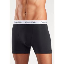 Herren Boxer "CK Boxer 3x", Calvin Klein Underwear, Gr. L, schwarz, Obermaterial: 95% Baumwolle, 5% Elasthan, Unterhosen, mit Logoschriftzug am Bund