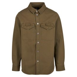 Brandit Damen Langarmhemd "Brandit Brandit Men Heavy Twill Shirt"olive, Gr. 4XL, unifarben, 100% Baumwolle, Hemden