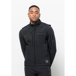 Jack Wolfskin Herren Softshellweste "BIKE COMMUTE INS VEST M"phantom, Gr. XL, OBERSTOFF 87% POLYAMID, 13% ELASTHAN FUTTER 100% POLYESTER F&Uuml;LLUNG 100%